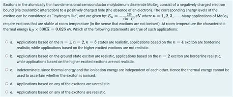 Solved Excitons In The Atomically Thin Two Dimensional