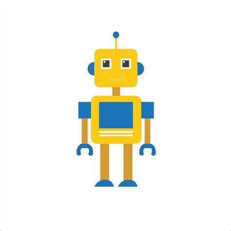Cute Robot Vector Illustration Mascot 13335748 Vector Art At Vecteezy