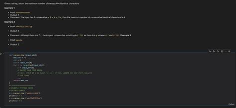 Solved Given A String Return The Maximum Number Of Chegg