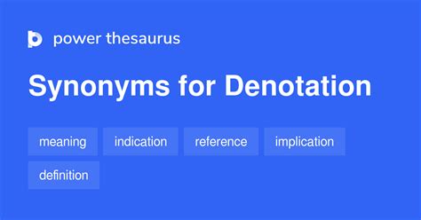 Denotation Synonyms 451 Similar Words And Phrases