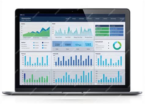 a screen of a laptop with a chart showing a graph of graphs and charts
