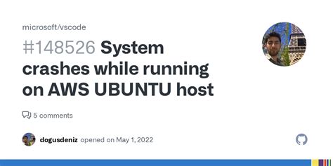 System Crashes While Running On AWS UBUNTU Host Issue Microsoft Vscode GitHub