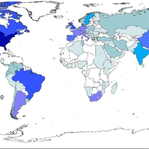 Scientific Production Of Marine Elasmobranchs In The World In The Download Scientific Diagram