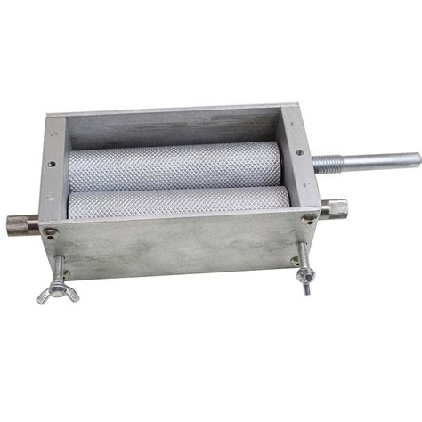 Newest Stainless 2 Roller Barley Malt Mill Grain G Vicedeal