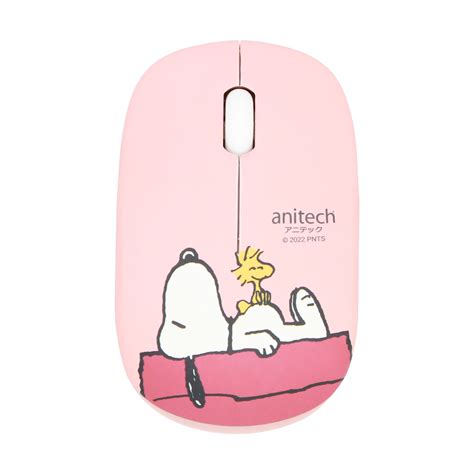 Anitech Wireless Mouse Snoopy Pink