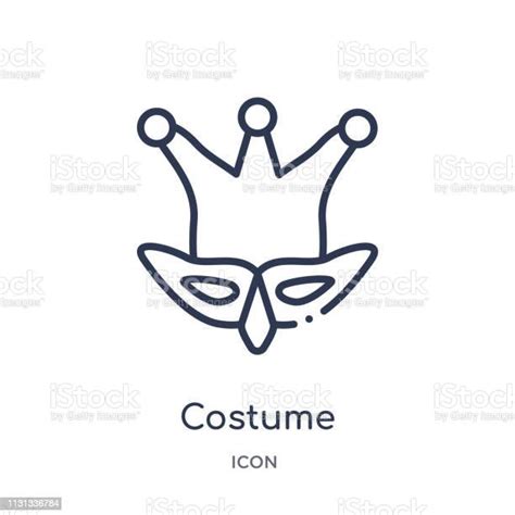 브라질 개요 컬렉션에서 선형 의상 아이콘입니다 흰색 배경에 고립 된 얇은 라인 의상 벡터 의상 트 렌 디 일러스트 날씬한에 대한 스톡 벡터 아트 및 기타 이미지 Istock