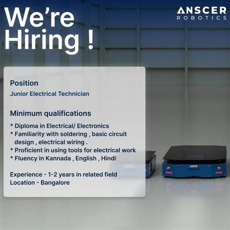 anscer robotics on linkedin hiring mobilerobotics bangalorejobs