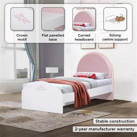 Buy Pixie Upholstered Single Bed 90x200 Cm Online In Ksa Homebox
