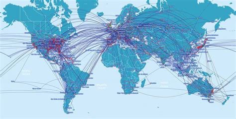 American Airlines Route Map