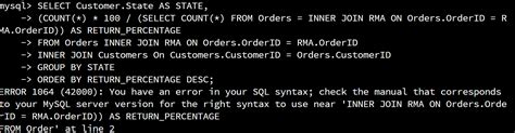 Solved Mysql I Do Not Know Which One Is Incorrect Please Chegg