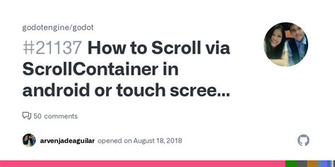 How To Scroll Via Scrollcontainer In Android Or Touch Screen Devices · Issue 21137