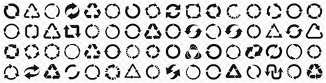 premium vector circular arrow pictogram collection black arrow icons