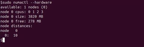 Numactl Command In Linux