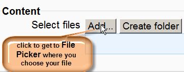 File Picker MoodleDocs