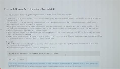 solved exercise 2 22 algo reversing entries [appendix 2b]