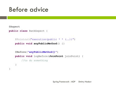Spring Framework Aop Pdf