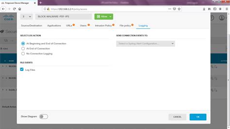 My Network Security Journal Configuring Cisco Ftd Malware File And Ips Policy Via Fdm