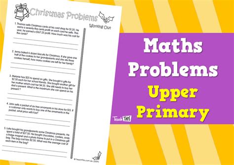 Maths Problems Upper Primary Teacher Resources And Classroom Games