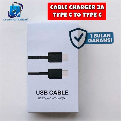 Jual Kabel Charger Samsung A Type C To Type C Note S S Original Cable Data Handphone