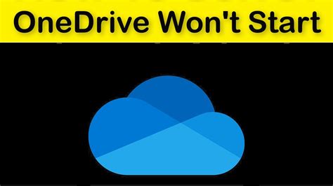 How To Fix OneDrive Won T Start Problem Windows OneDrive Not Open Problem Fix YouTube