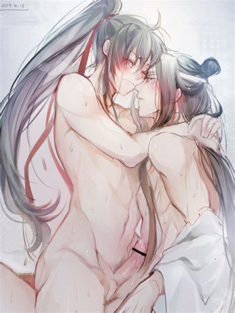 Rakkyhappy Lan Wangji Wei Wuxian Modao Zushi Babes Ahoge Anal Bar Censor Bishounen