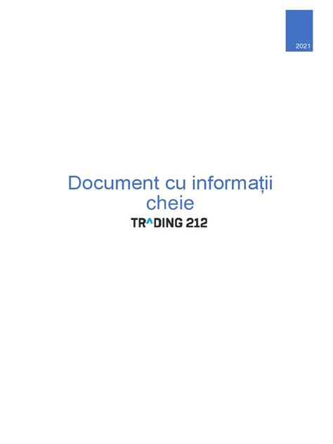 Key Information Document Pdf