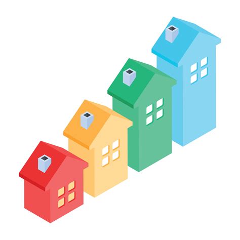 An Icon Of Housing Development In Isometric Style 27610097 Vector Art