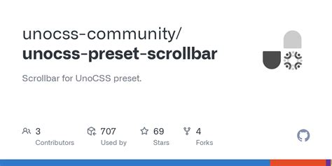 GitHub Unocss Community Unocss Preset Scrollbar Scrollbar For UnoCSS Preset