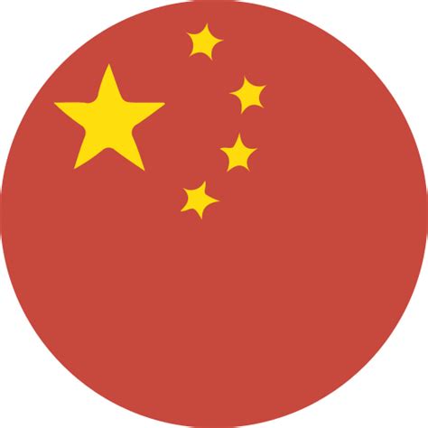 중국 플래그 깃발과지도 아이콘