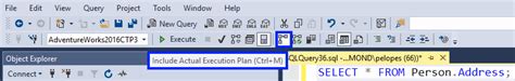 显示实际执行计划 Sql Server Microsoft Learn