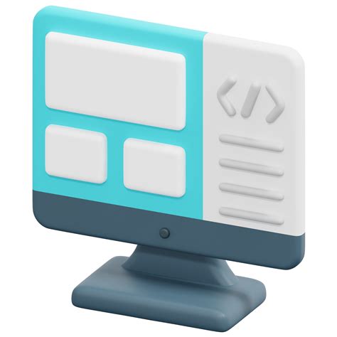 Front End 3d Render Icon Illustration 21616544 Png