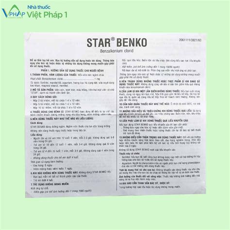 Star Benko Là Thuốc Gì Giá Bao Nhiêu Mua ở đâu Uy Tín