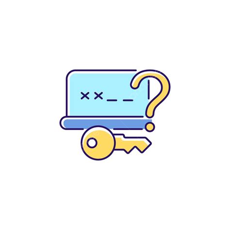 Forgetting Password Rgb Color Icon Icon Technology Privacy Vector Icon Technology Privacy Png