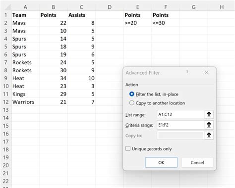 Excel Advanced Filter With Multiple Criteria In One Column