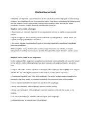 Choosing The Best Project Utilizing A Weighted Scoring Model Course Hero