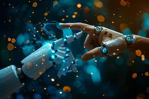 Advanced Robotics And Ai Collaboration Thumbs Up Gesture Representing