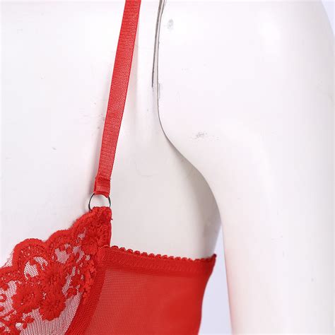 Womens Floral Lace No Cup Bra Open Nipples Bra See Through Lingerie
