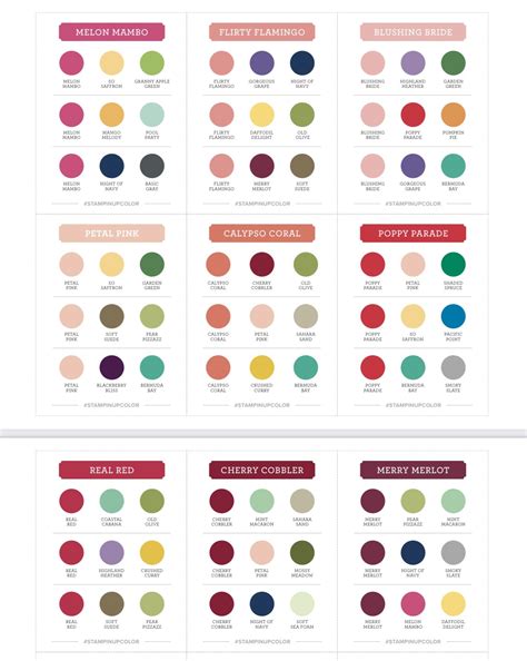 Color Combo Chart For Card Making Tools