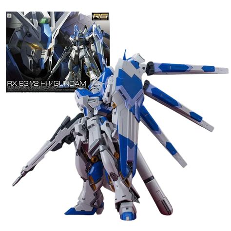 Bandai Gundam Model Rg Rx 93 V2 Hi V Gundam Action Figure Model Kit