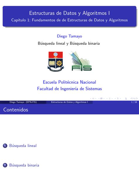 4 Clase De Estructuras De Datos Y Algoritmos I Capítulo 1 Fundamentos De Estructuras De