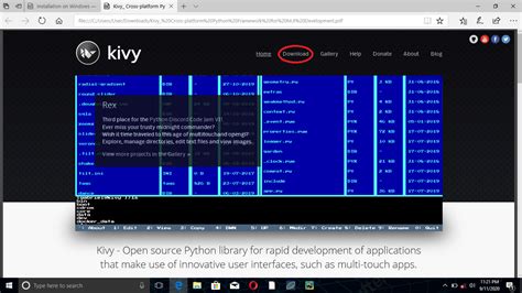 how to properly install kivy on windows to avoid errors on running