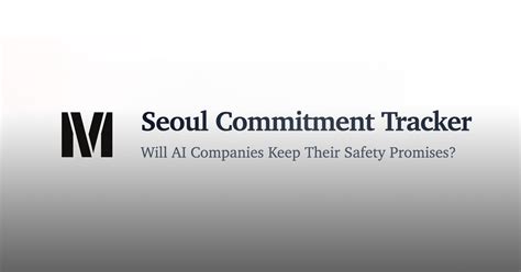Seoul Commitment Tracker