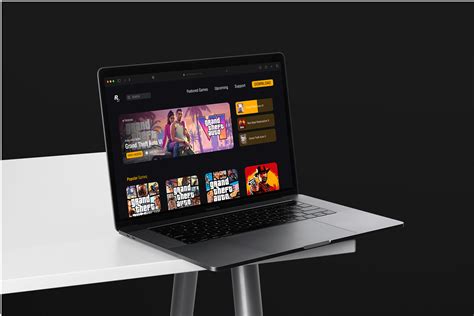 Rockstar Games Web Ui Design Concept Gta Vi Behance