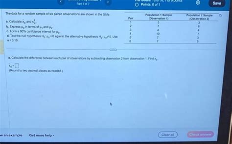 Solved The Data For A Rantom Sample Of Skx Paired
