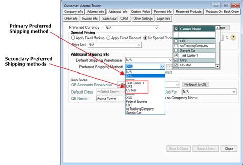 Multiple Shipping Methods For Customers