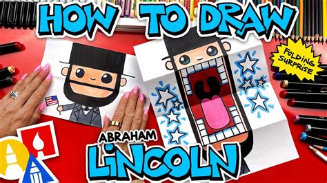 How To Draw Abraham Lincoln Folding Surprise Youtube