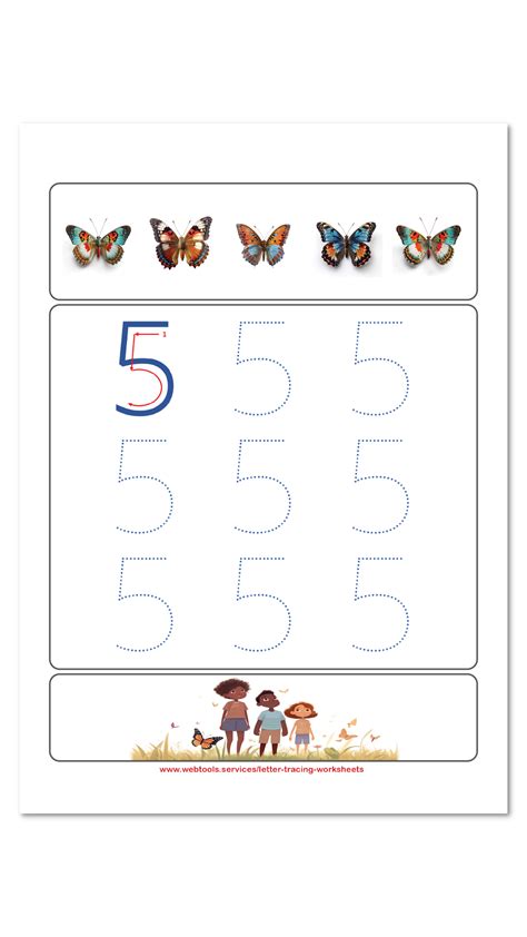 Number Tracing Worksheet Webtools