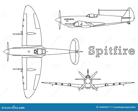 Spitfire Vector Stock Illustrations 84 Spitfire Vector Stock