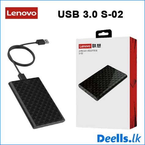 Lenovo S 02 2 5 Inch USB 3 0 Hard Drive Enclosure Deells Lk Sri Lanka