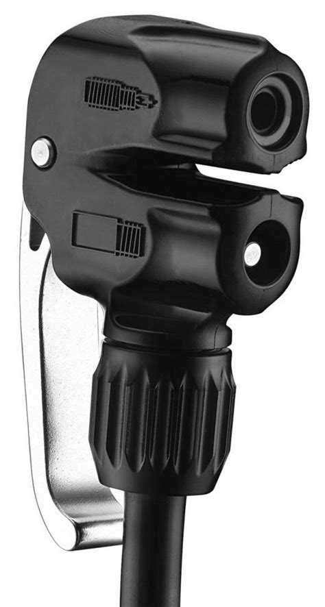 Головка насоса Lezyne Dual valve pump head черно-серебристая Черный ...